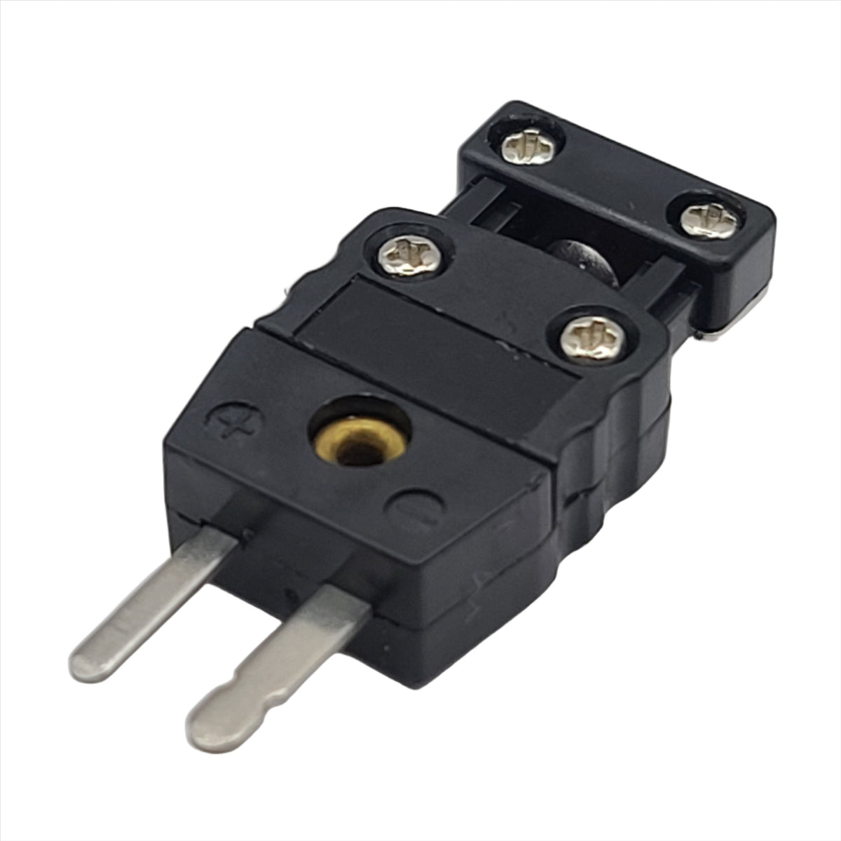 Thermocouple Connector, Type-J, Mini-Male, Flat Blade Terminals, and a ...