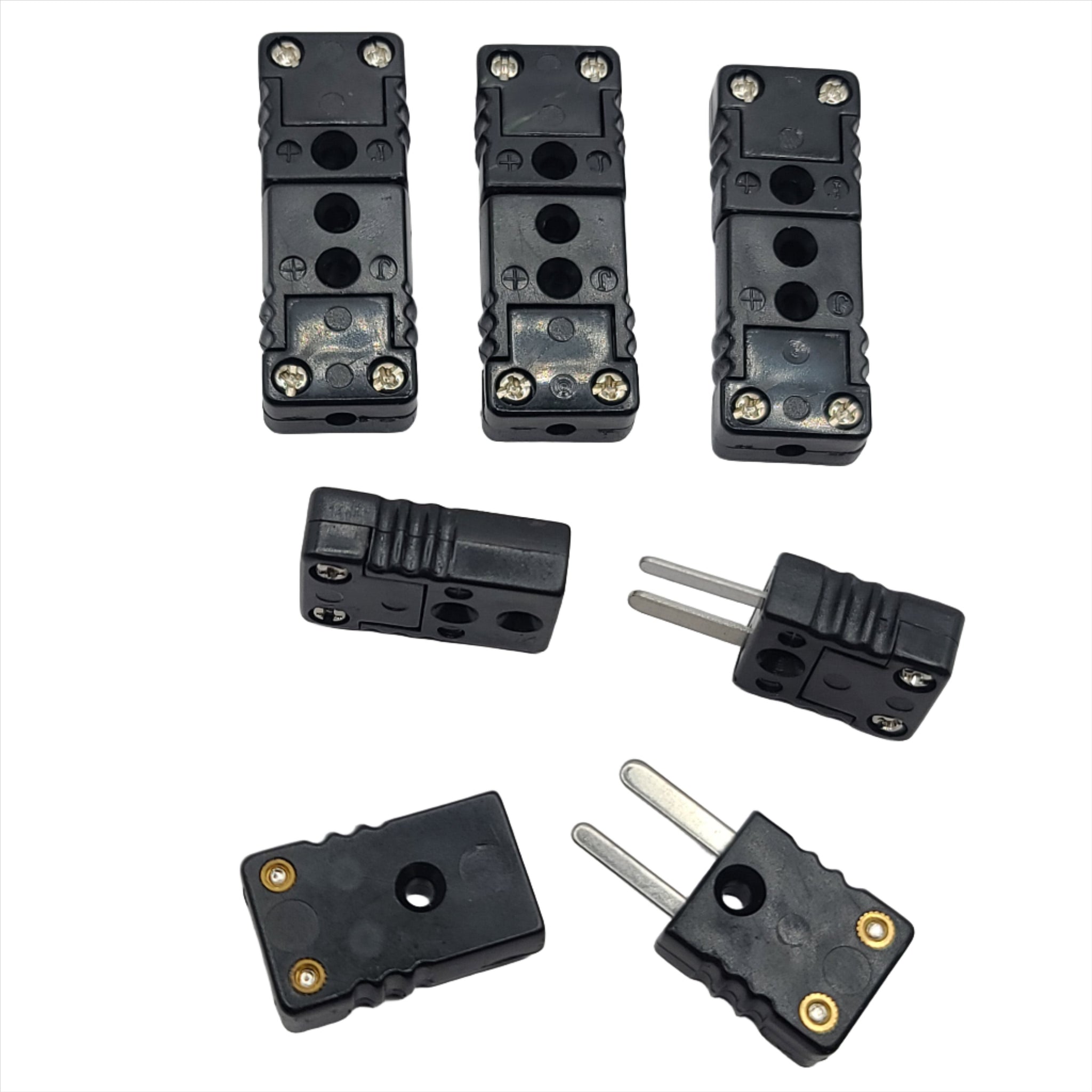 Thermocouple Connectors, Type-J, Miniature, Male/Female, Flat Blade Te ...