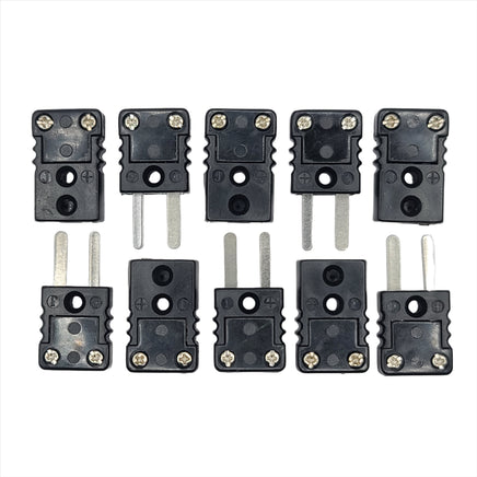 Thermocouple Connectors, Type-J, Miniature, Male/Female, Flat Blade Te ...